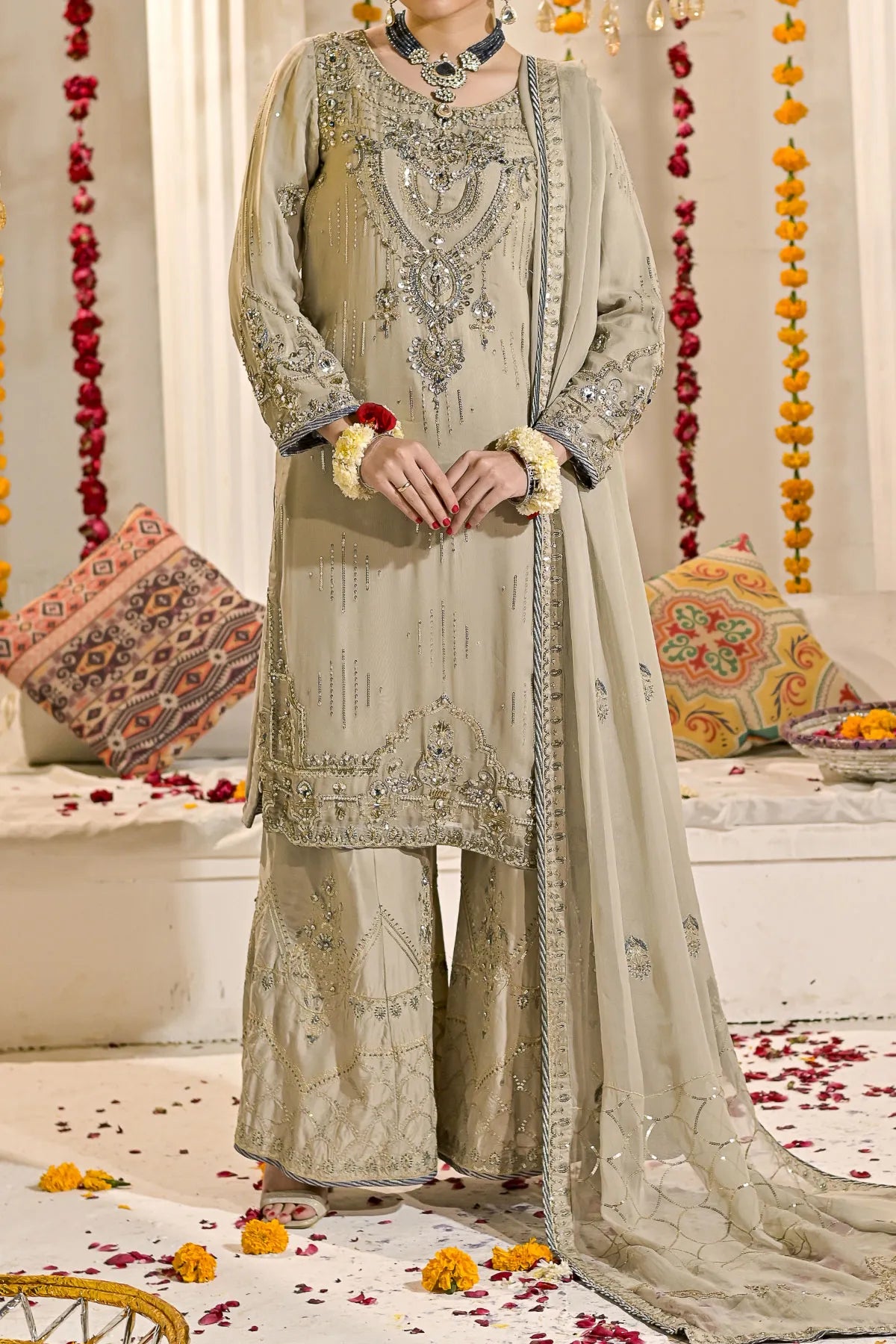 WOMEN'S PRET-RAFIA KHAS | RK-1267 – Red Heart Boutique